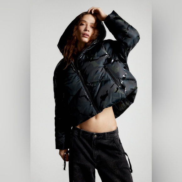 Zara | Jackets & Coats | Zara Quilted Jacket With Hood | Poshmark